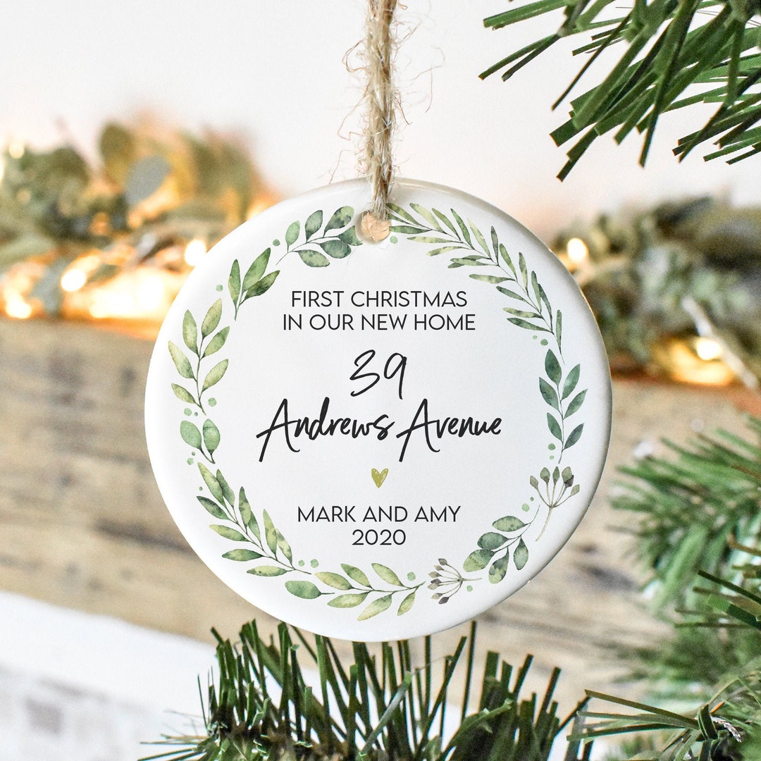 Personalised New Home Christmas Bauble, Our First Christmas Bauble, New ...