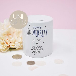 Personalised Uni Gift, Money Box University Gift, University Saving ...