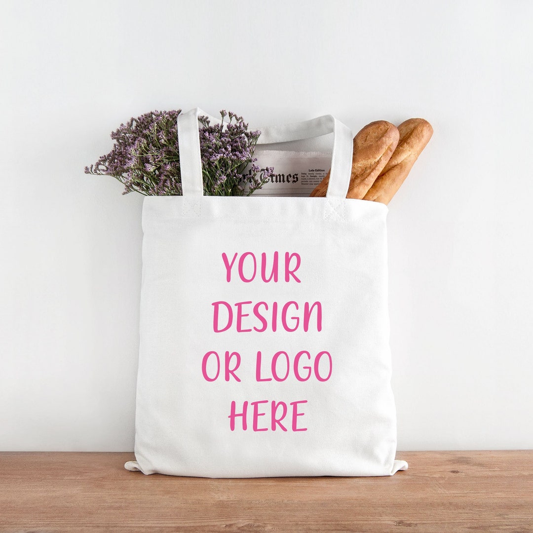 Your Text Tote Bag, Photo Bag, Custom Tote Bag, Small Business Bag ...