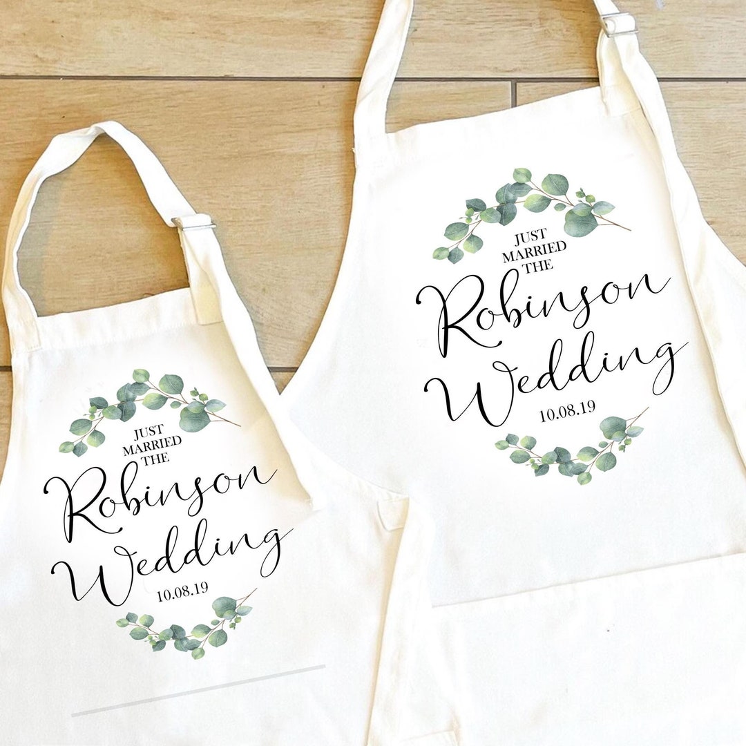 Personalised Wedding Apron, Bride Wedding Apron, Rustic Wedding Dress ...