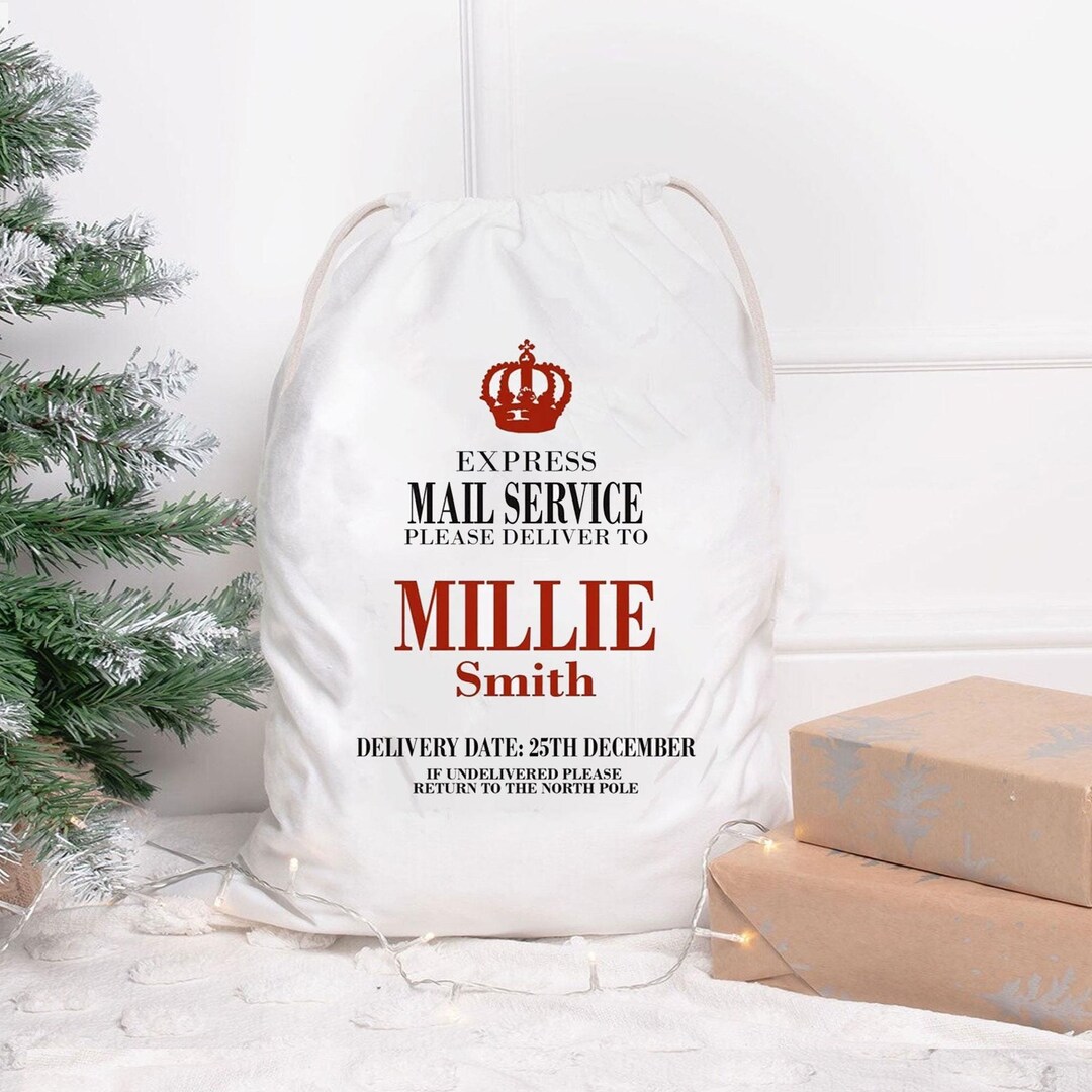Personalised Santa Sack, Delivery Santa Sack, Christmas Gift Sack ...