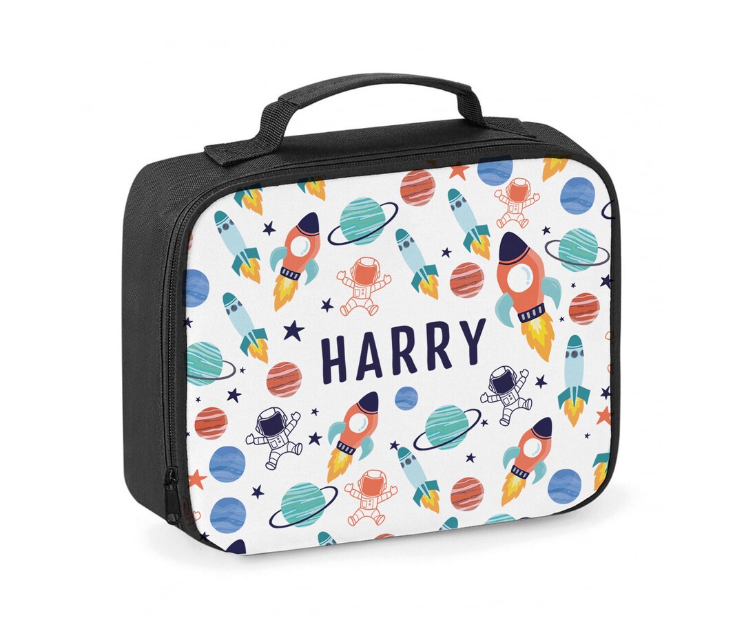 Personalised Space Lunch Box Childs Space Lunch Bag Rocket - Etsy