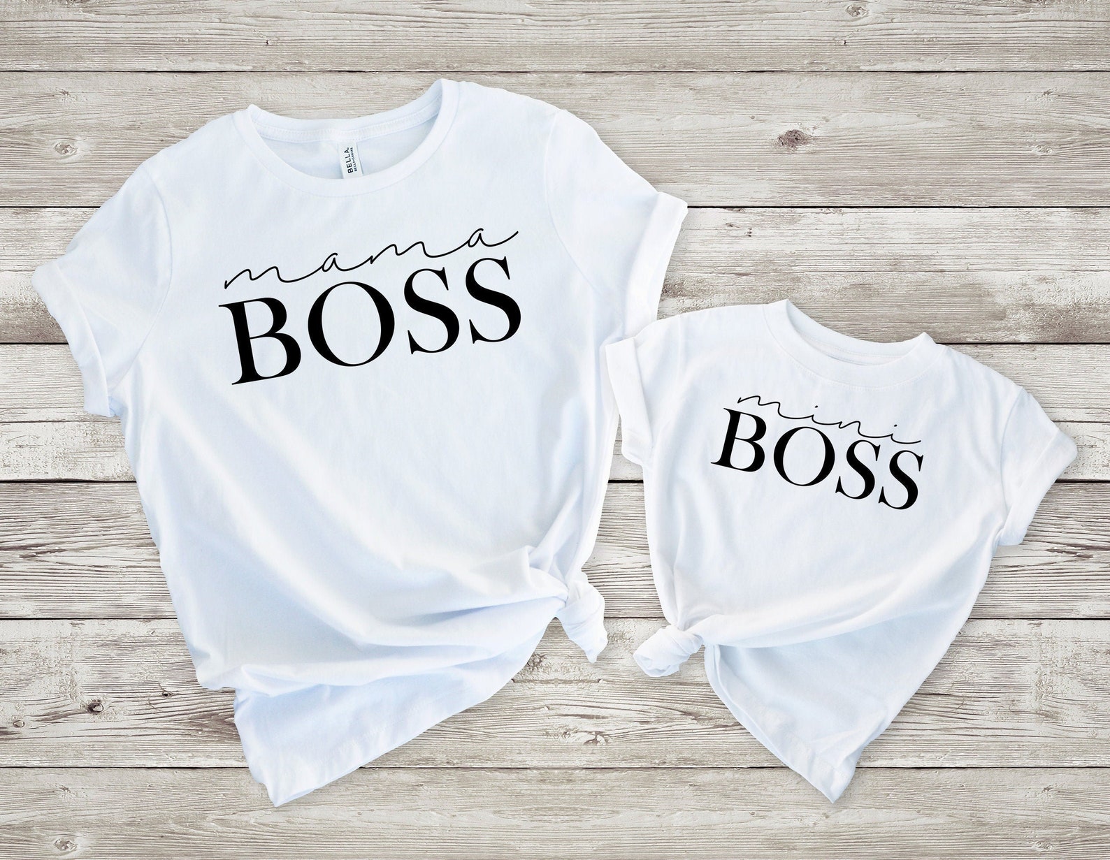 Mama Boss Mini Boss T-shirts, Matching Boss Mum Daughter T-shirt, Mini ...