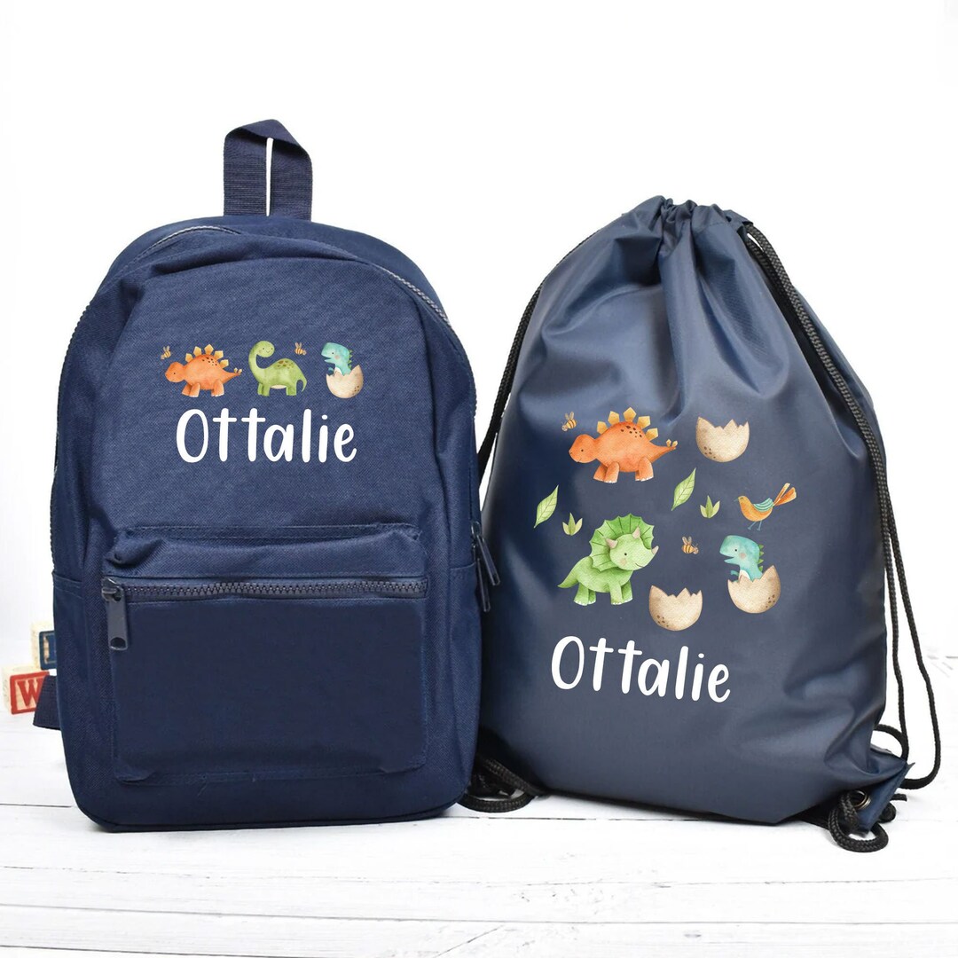 Personalised Dinosaur Backpack, Dinosaur School Bag, Kids Animal ...
