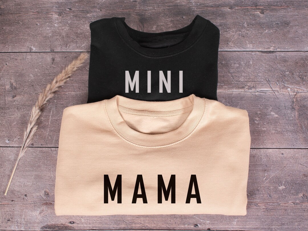 Personalised Mama Mini Jumper, Mama Mini Sweater, Mum Daughter Matching ...