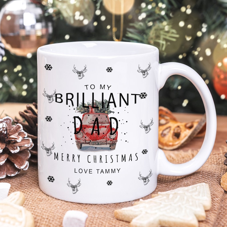 Personalised Christmas Dad Mug Dad Mug Gift Christmas Dad - Etsy