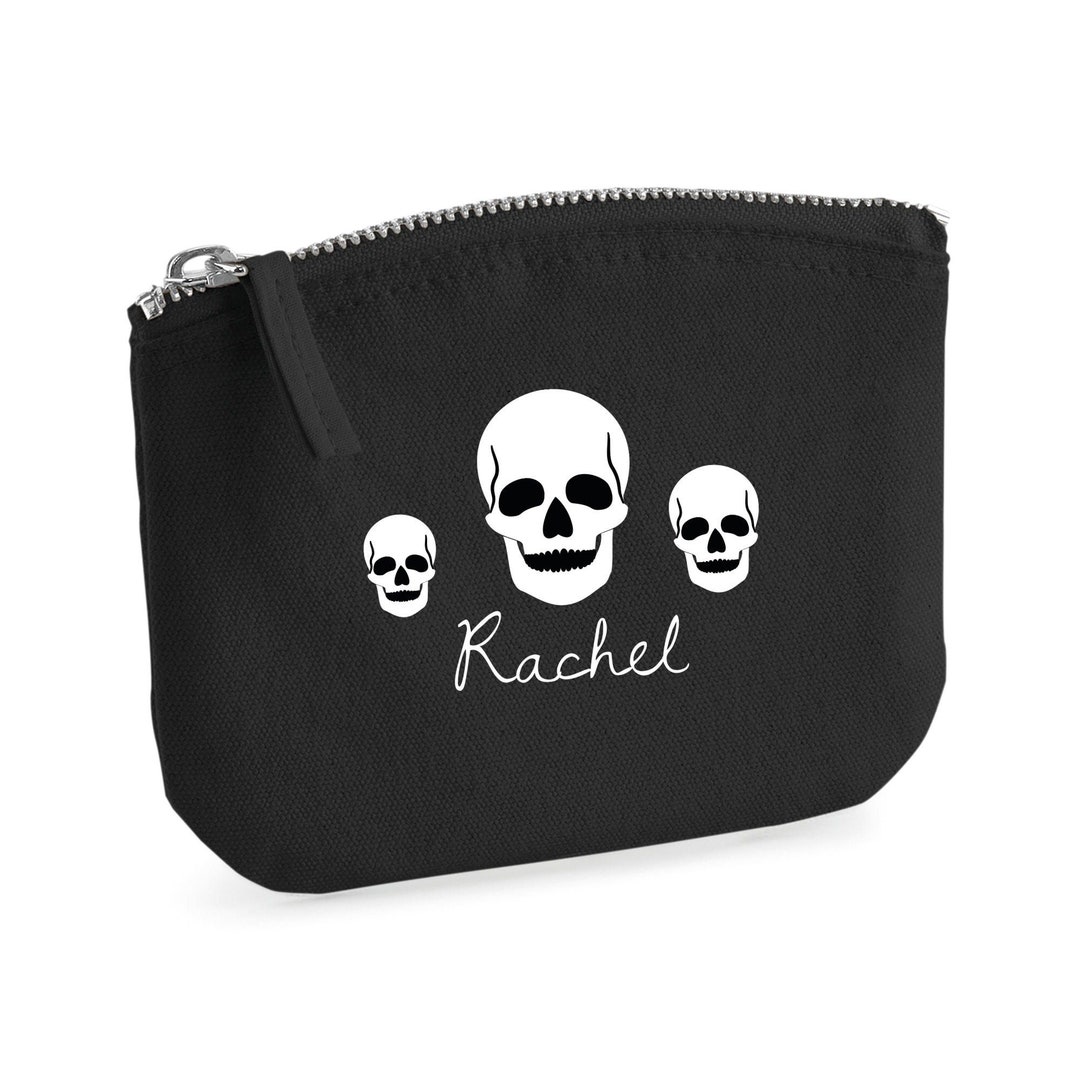 Personalised Skull Coin Purse, Skull Purse, Skull Gift, Alternative ...