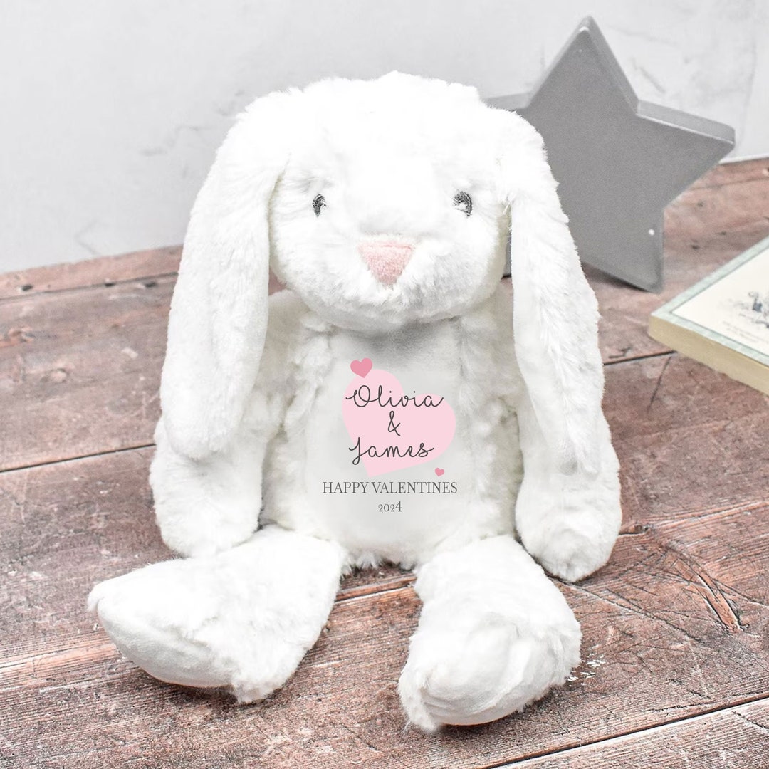 Personalised Valentines Teddy, Girlfriend's Valentines Bunny ...