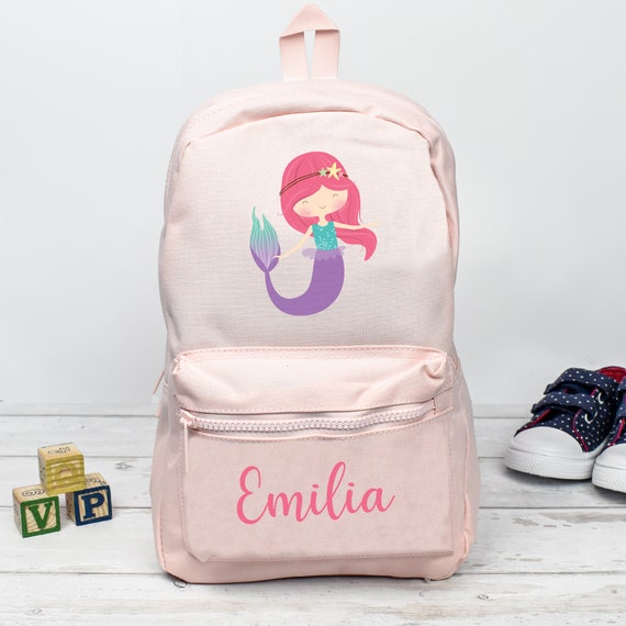 Personalised Mermaid Backpack Mermaid School Bag Mythical | Etsy