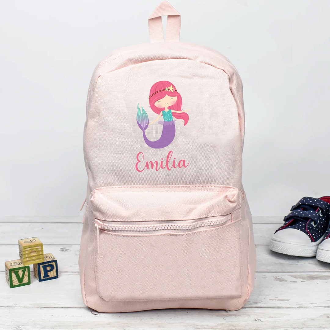 Personalised Mermaid Backpack Mermaid School Bag Mythical - Etsy