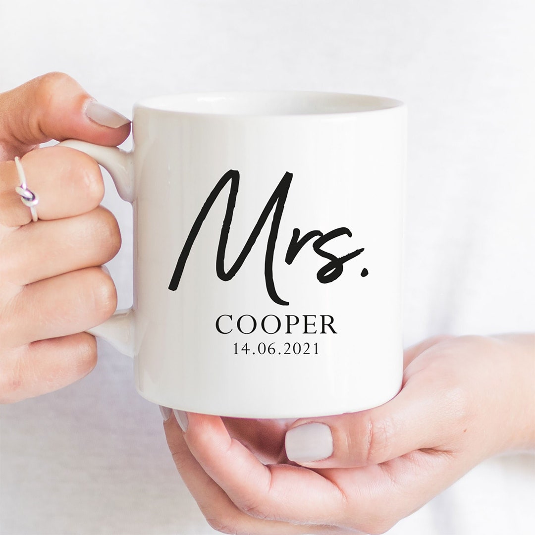 Personalised Mr and Mrs Mugs, Bride to Be Mug, Wedding Gift Mugs, Mr ...