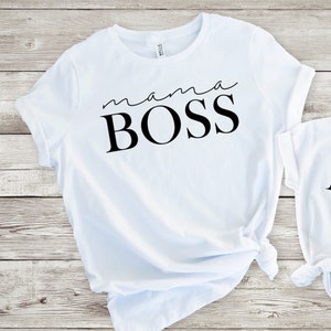 Mama Boss Mini Boss T-shirts, Matching Boss Mum Daughter T-shirt, Mini ...