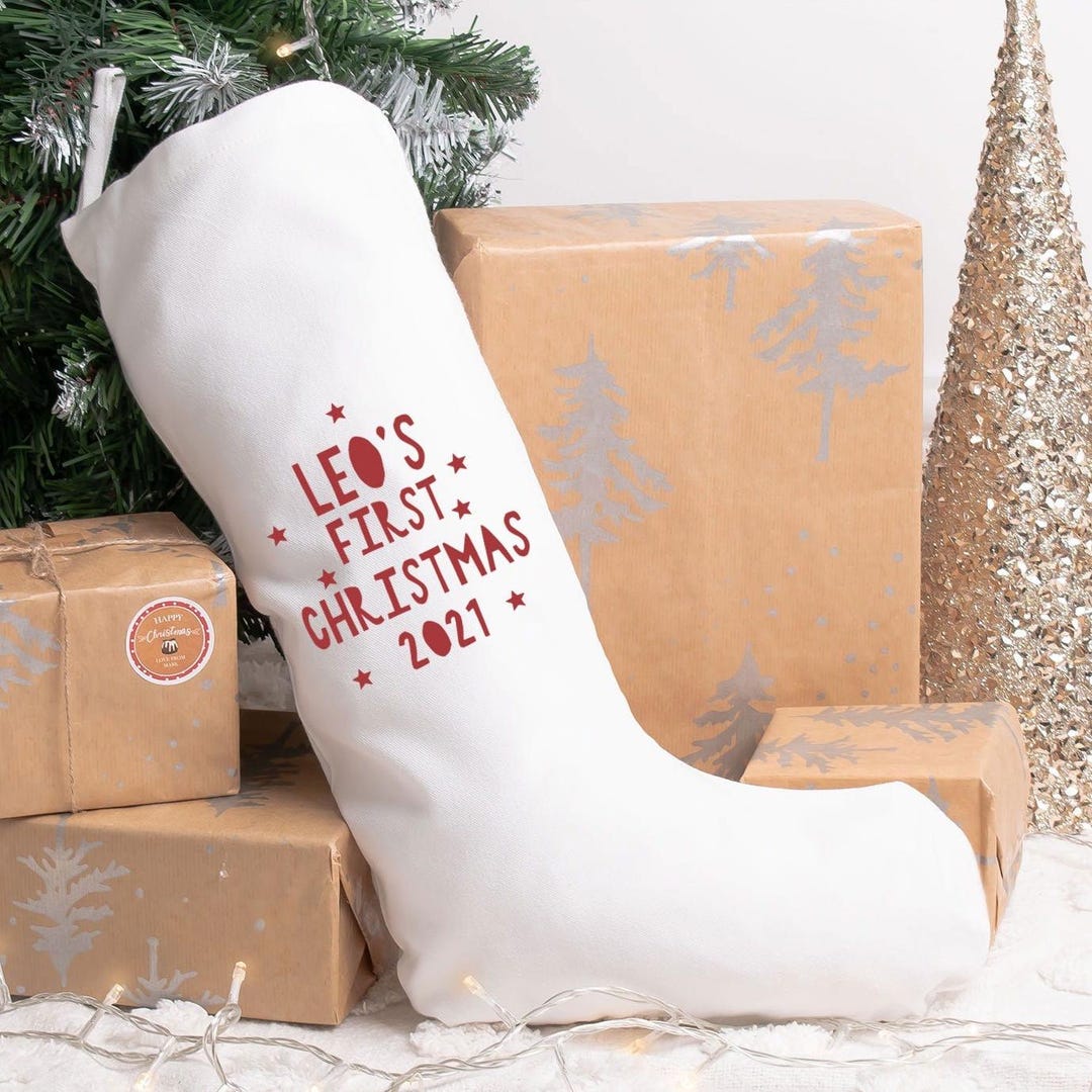 Personalised First Christmas Stocking, Baby Christmas Stocking, 1st ...