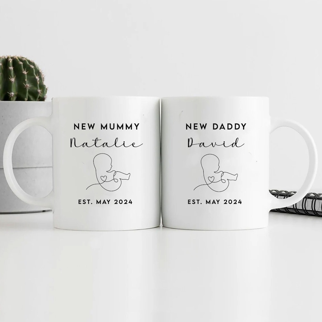 Personalised New Parents Mug, New Parent Gift, New Mummy Gift, New ...