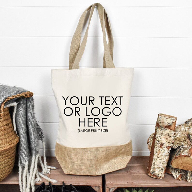 Personalised Your Text Tote Bag Own Design Bag Custom Logo - Etsy UK