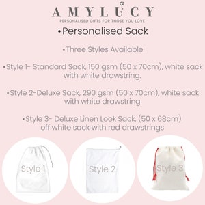 Personalised Santa Sack, Christmas Sack, Present Sack, Christmas ...