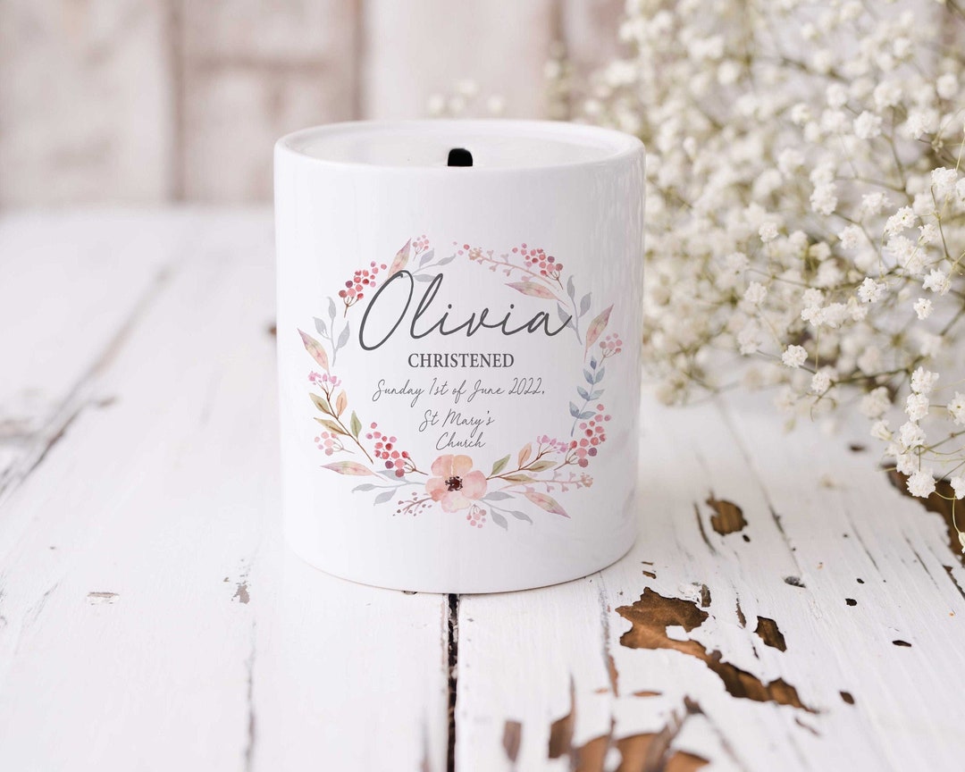 Christening Money Box Personalised, Christening Keep Sake Money Box ...