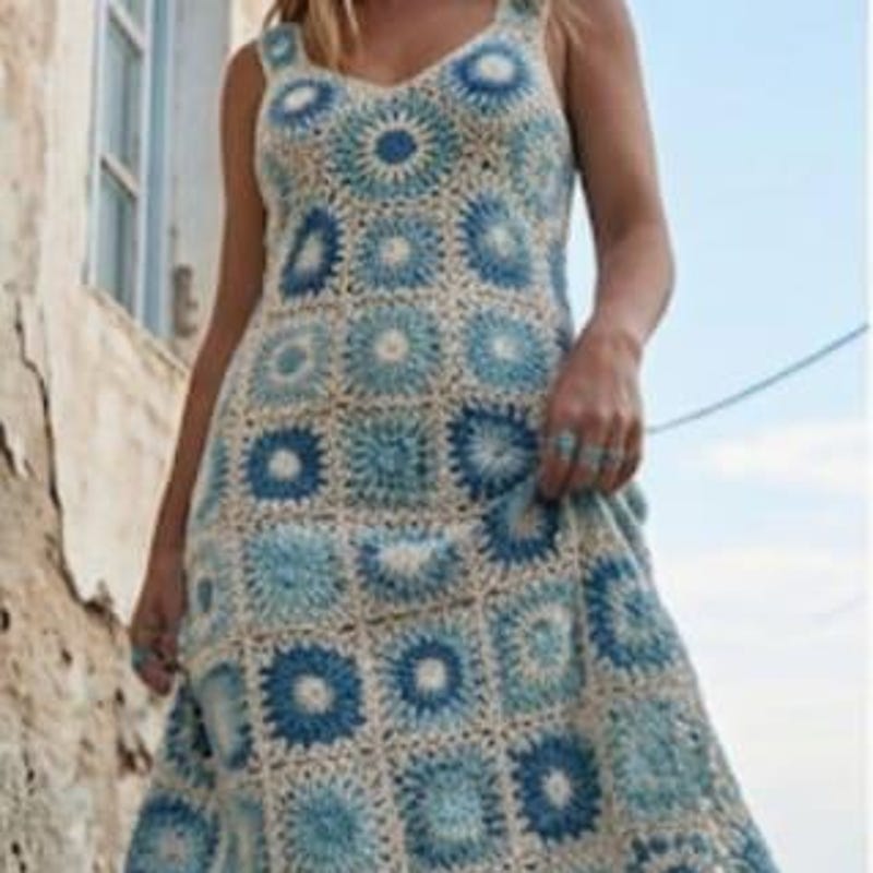 Granny Square Gown - Etsy