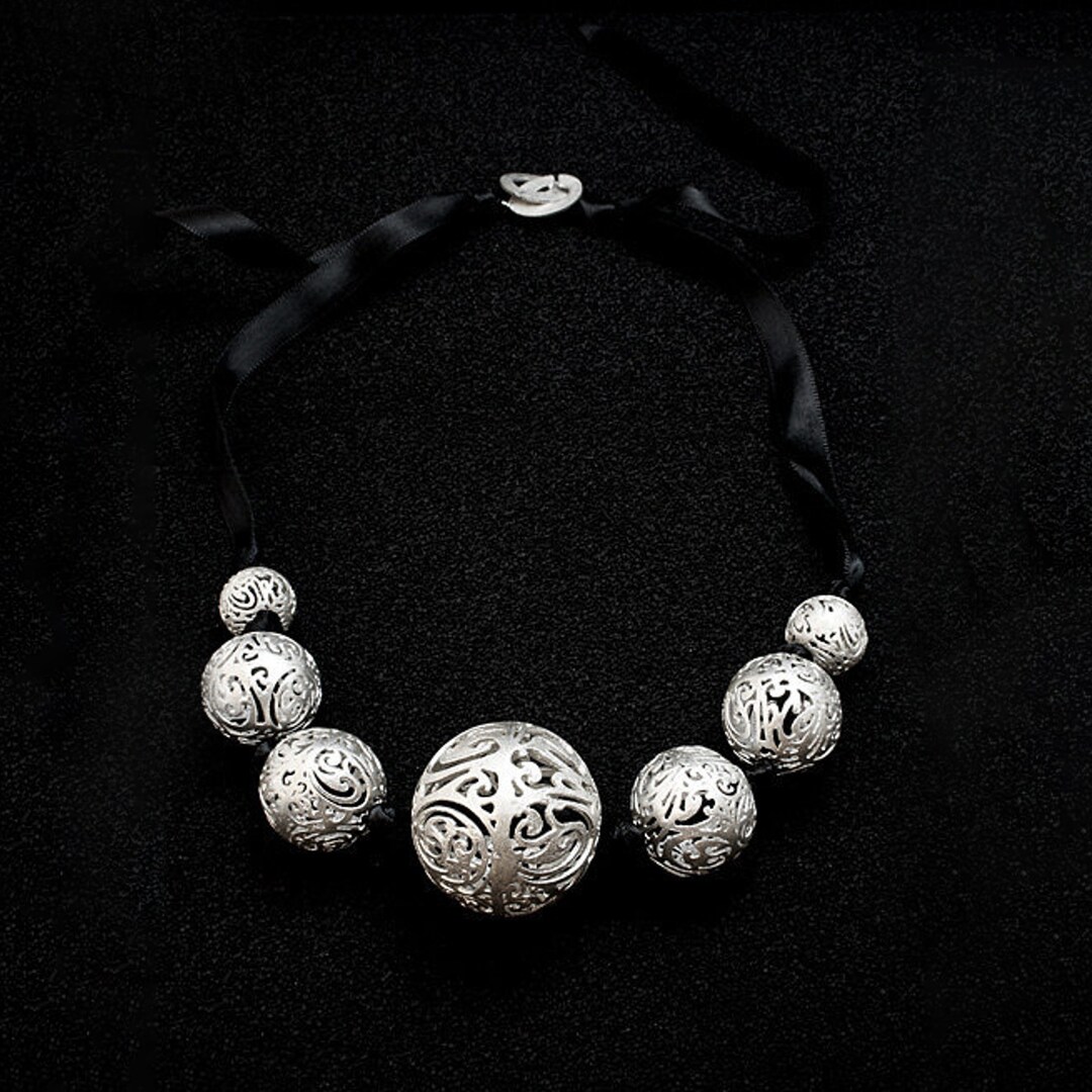 Sterling Silver 925 Necklace 7 Moons / Kentimata - Etsy