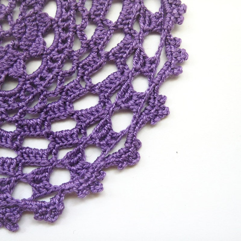 Purple Doily - Etsy