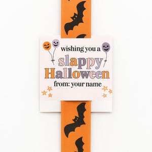Wishing You a Slappy Halloween Printable Digital Gift Tag Template ...