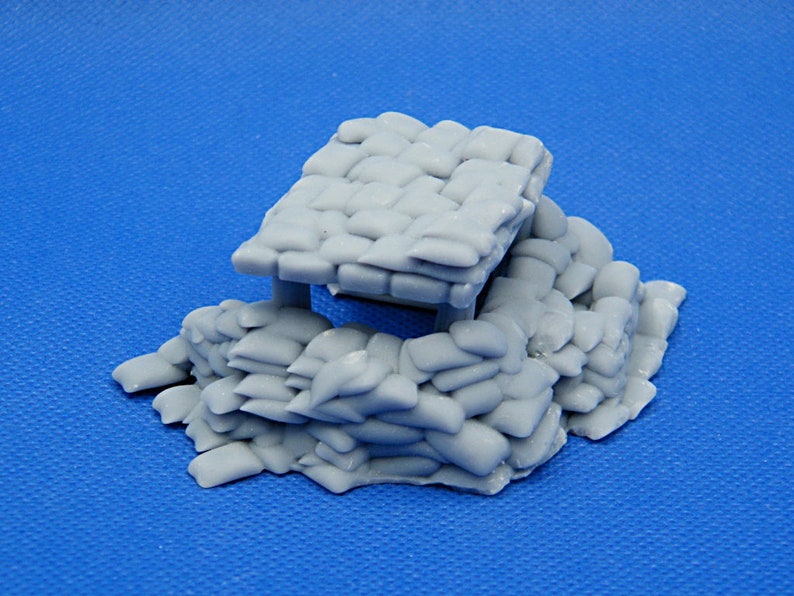 1/72 Scale Resin Defensive Sandbags Fighting Position, Bunker for ...