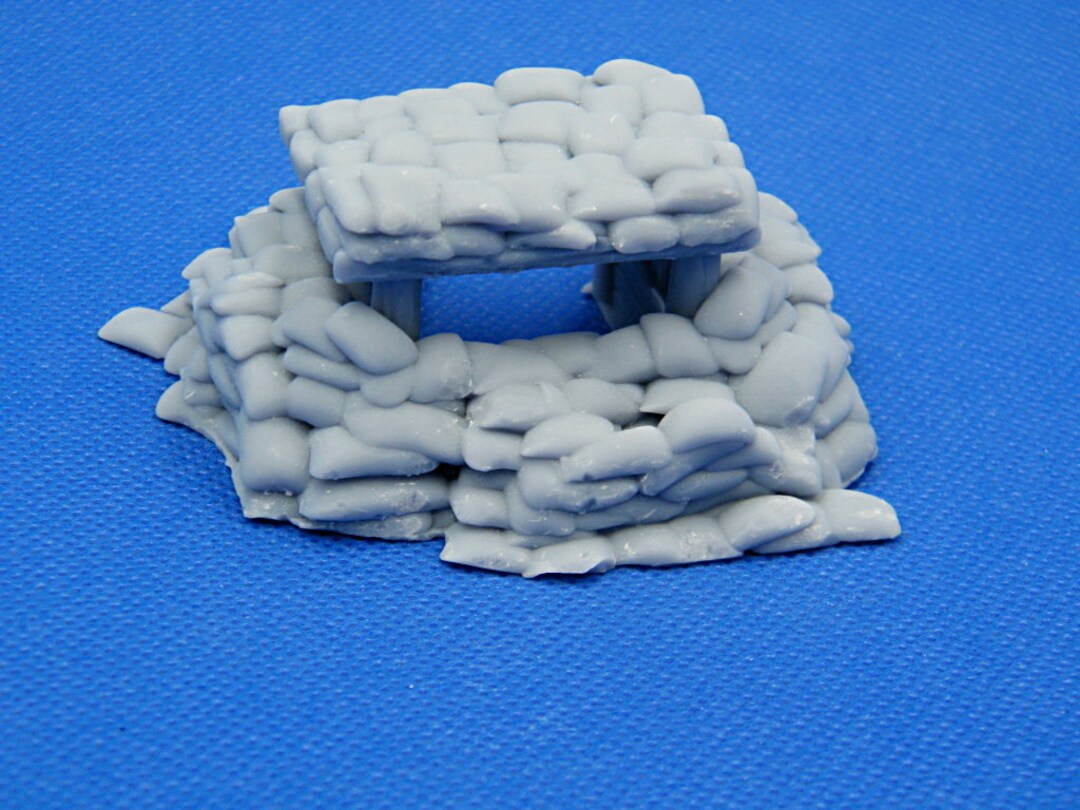 1/72 Scale Resin Defensive Sandbags Fighting Position, Bunker for ...
