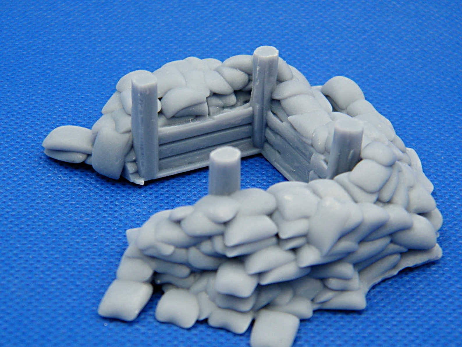 1/72 Scale Resin Defensive Sandbags Fighting Position, Bunker for ...