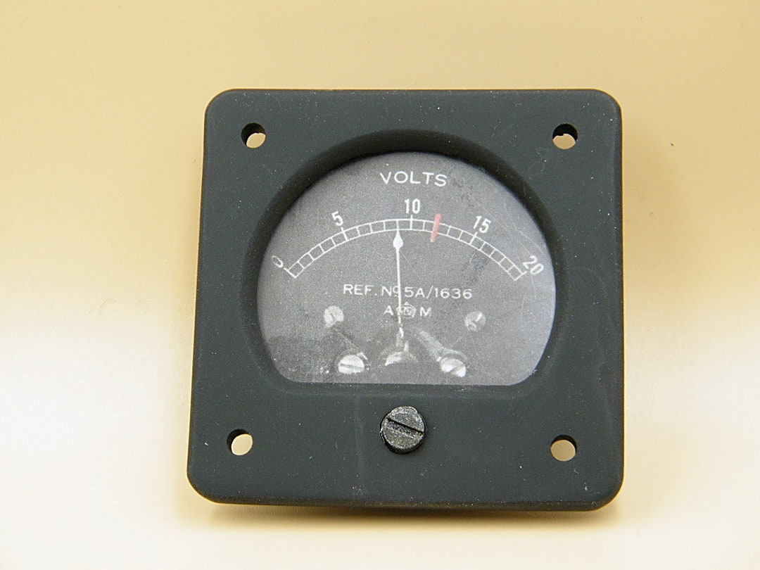 British RAF Spitfire Fighter WW2 - Voltmeter, Control Gauge - Replica ...