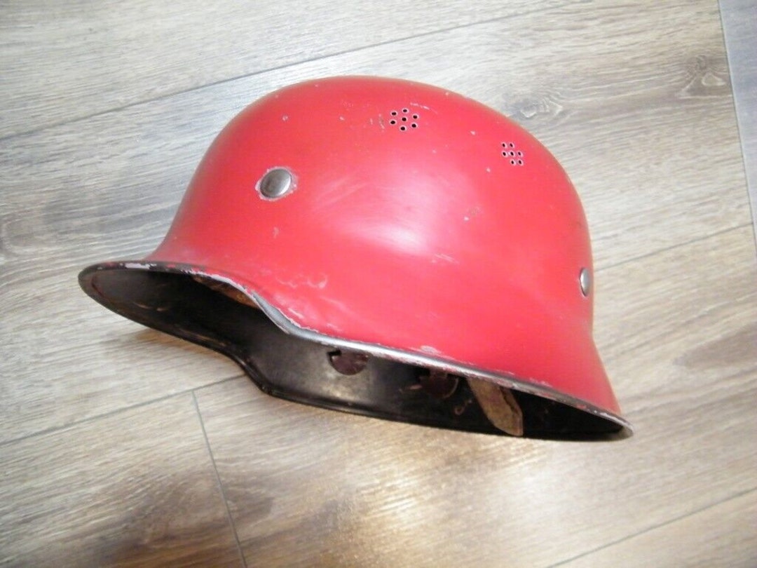 German Postwar Era Original Steel Firefighter Helmet Very Good ...