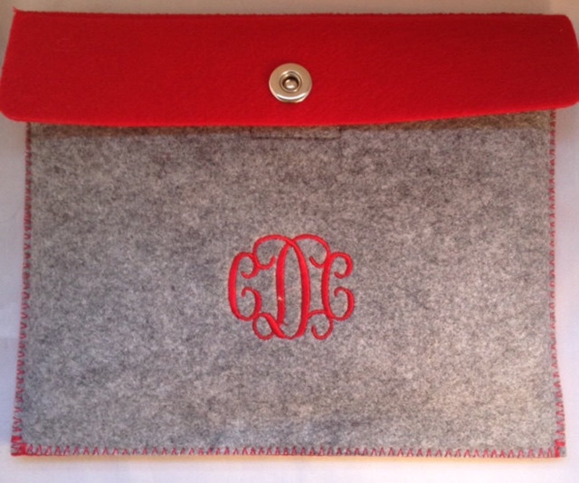 Felt Table Case/monogrammed Tablet Case/i Pad Case/ipad Sleeve - Etsy