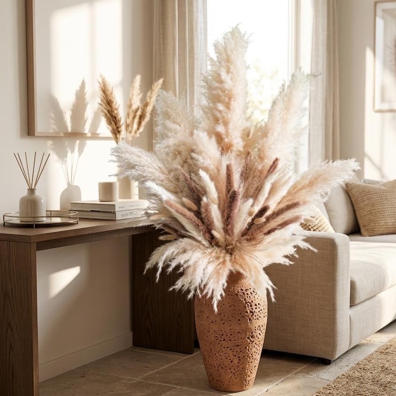 Pampas Artificial Bouquet - Etsy