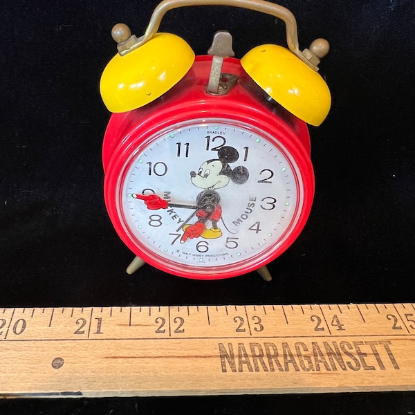 Vintage Mickey Mouse Alarm Clock - Etsy