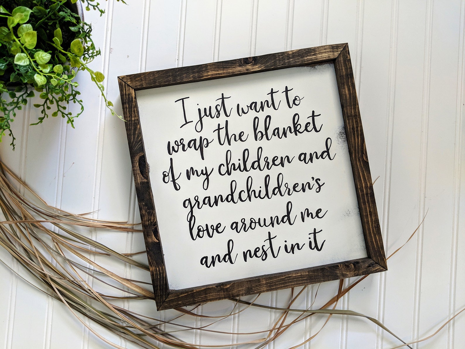 Distressed White Custom Sign Wood Signs Custom Christmas | Etsy