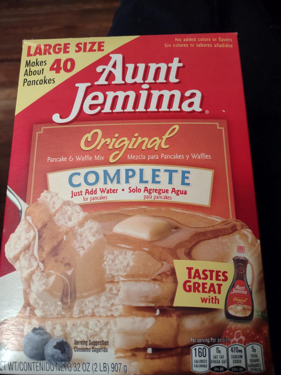 Collectible Aunt Jemima Original Pancake (empty) Box, Mix and Unopened ...