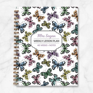 UNDATED Weekly Lesson Plan for Teachers or Home School, Pretty ...