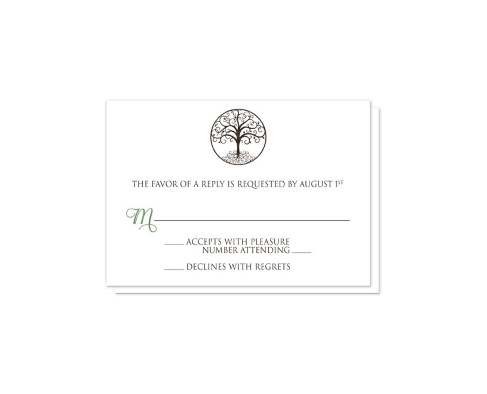 Tree of Life Wedding Invitations: Rustic Denim and Leather-illustrated ...