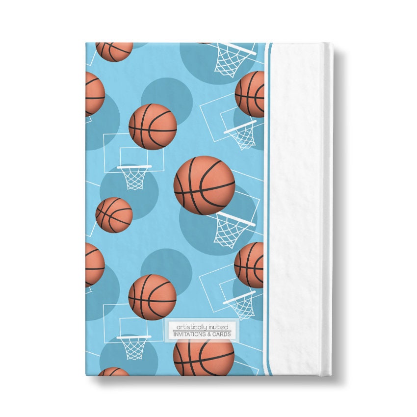 Light Blue Basketball Personalized Journal 5x7 Lined Paper | Etsy