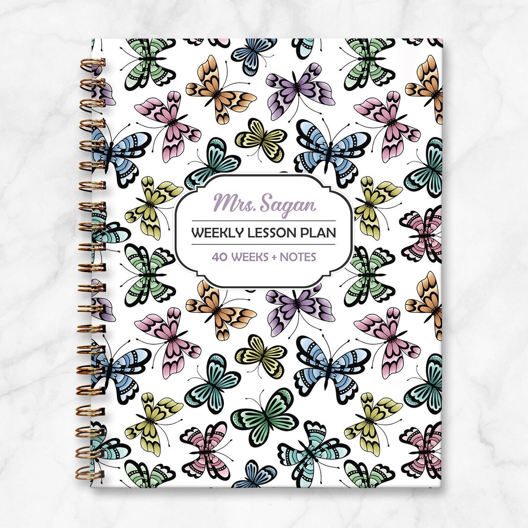 UNDATED Weekly Lesson Plan for Teachers or Home School, Pretty ...