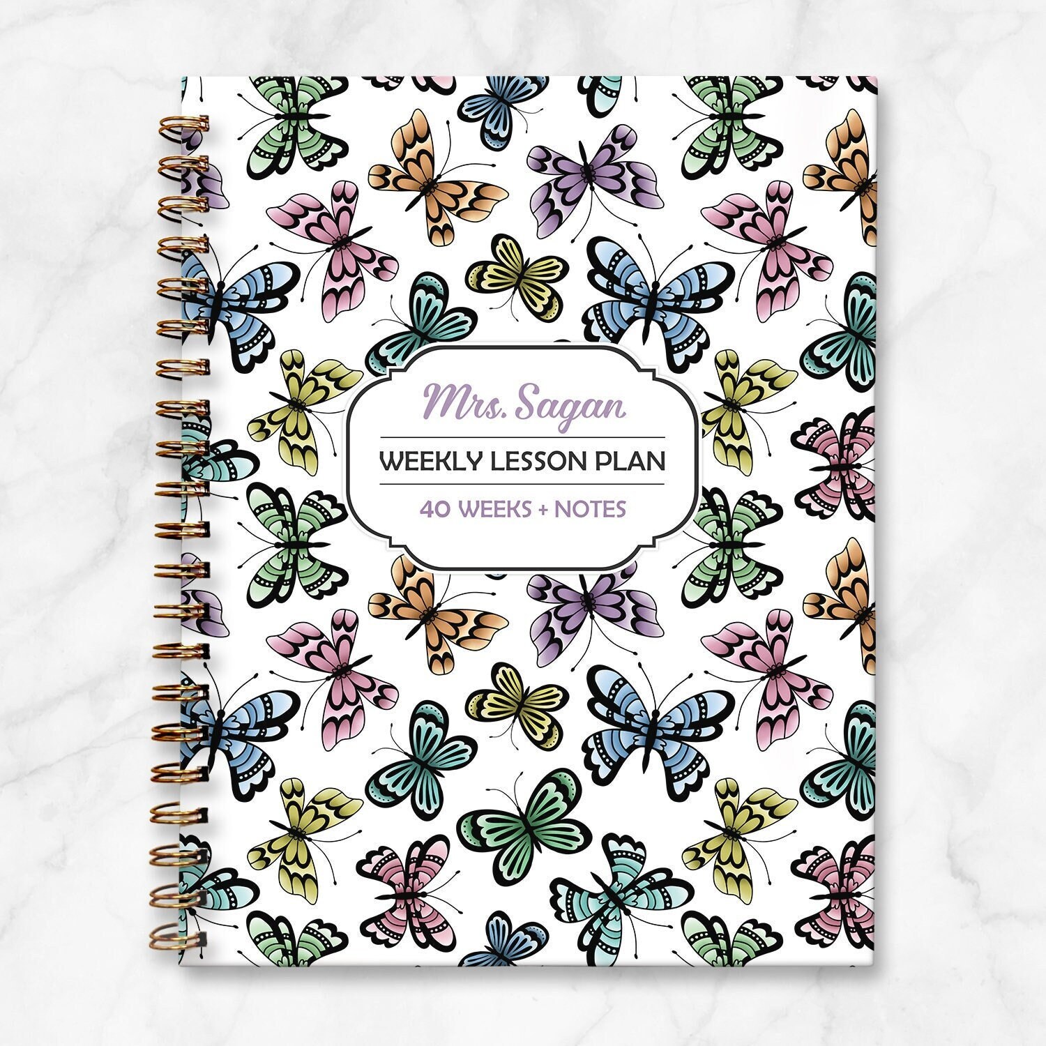 UNDATED Weekly Lesson Plan for Teachers or Home School, Pretty ...