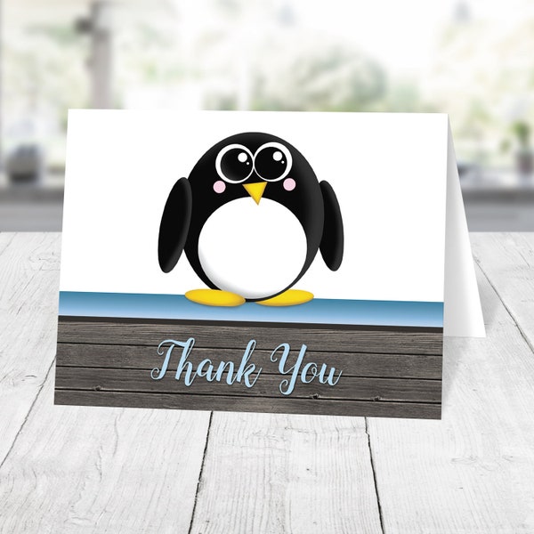 Penguin Thank You - Etsy