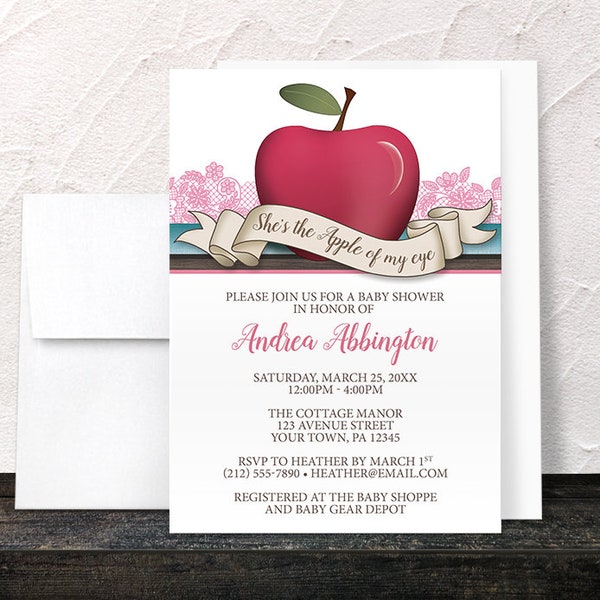 Apple Baby Shower - Etsy