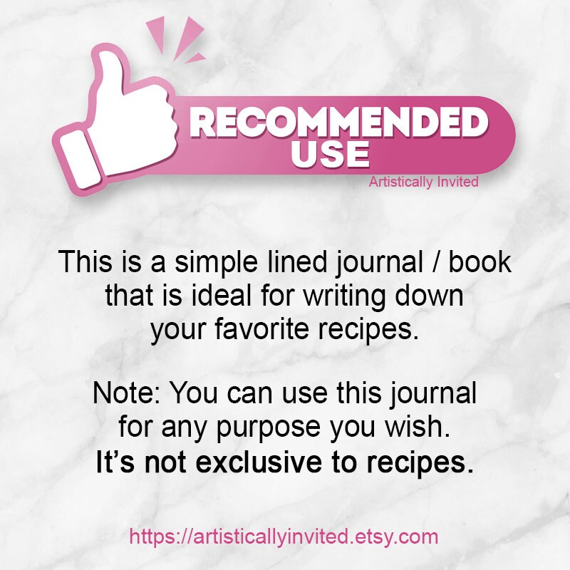 Blue Buffalo Plaid Recipe Book Personalized Blue and Black - Etsy