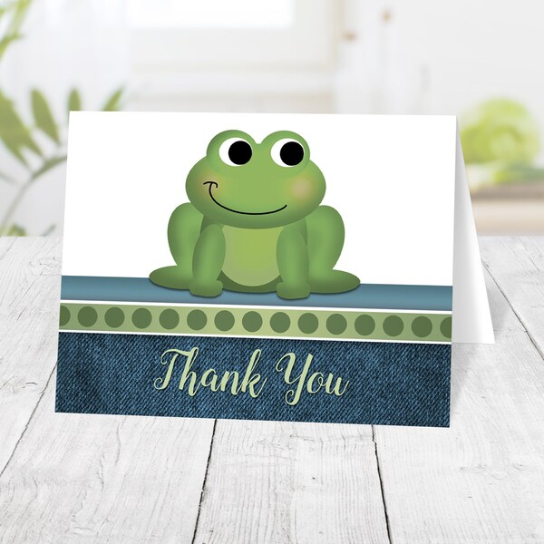 Frog Thank You Card - Etsy