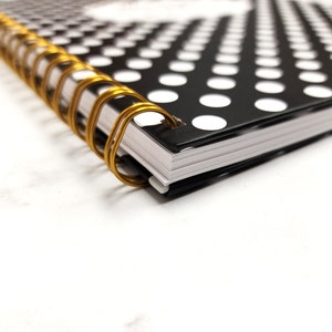 UNDATED Weekly Lesson Plan for Teachers or Home School, Black Polka Dot ...