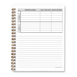 Personalized Plaid Weekly Assignment Book: Wire Bound Hardcover - Etsy