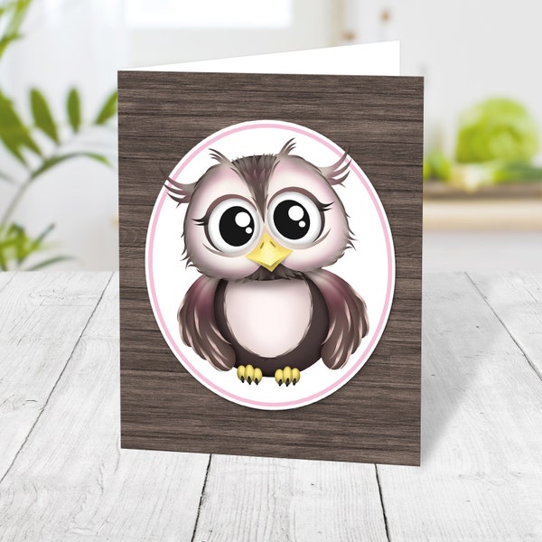 Cute Owl Thank You Note Cards - Etsy