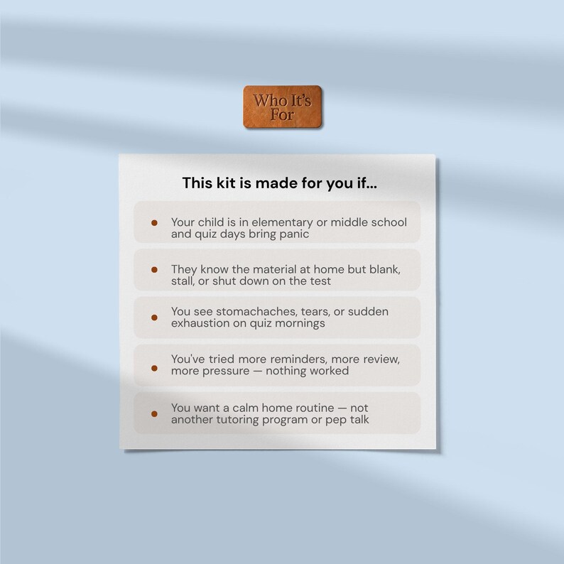 Test Anxiety Worksheets for Kids, Exam Stress Printable Workbook, Calm ...