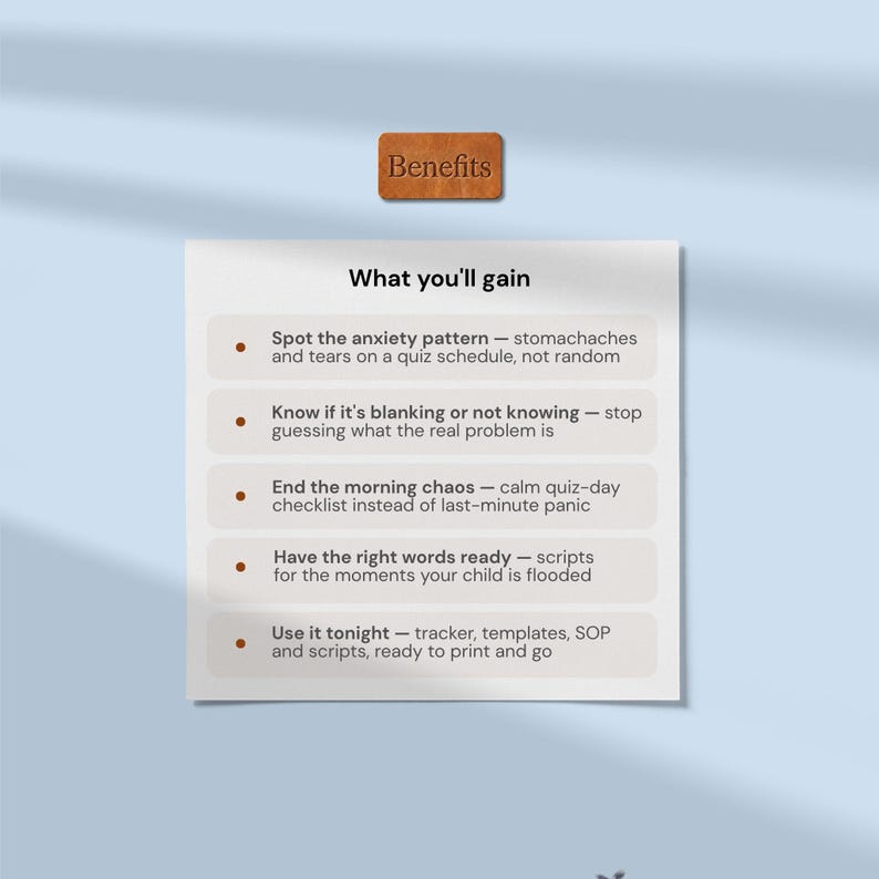 Test Anxiety Worksheets for Kids, Exam Stress Printable Workbook, Calm ...