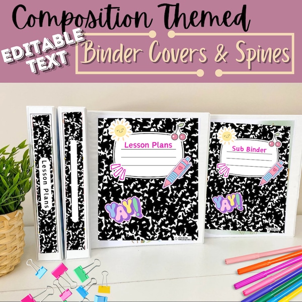 Binder Cover - Etsy